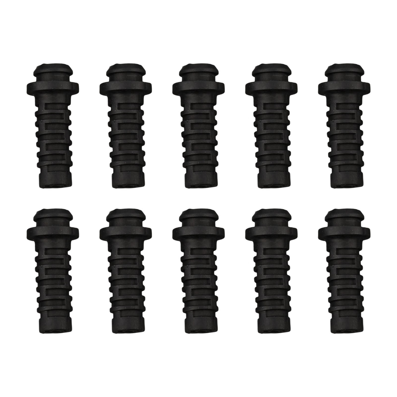 10Pcs Rubber Strain Relief Cord Boot Cable Gland Connector Wire Sleeve ...