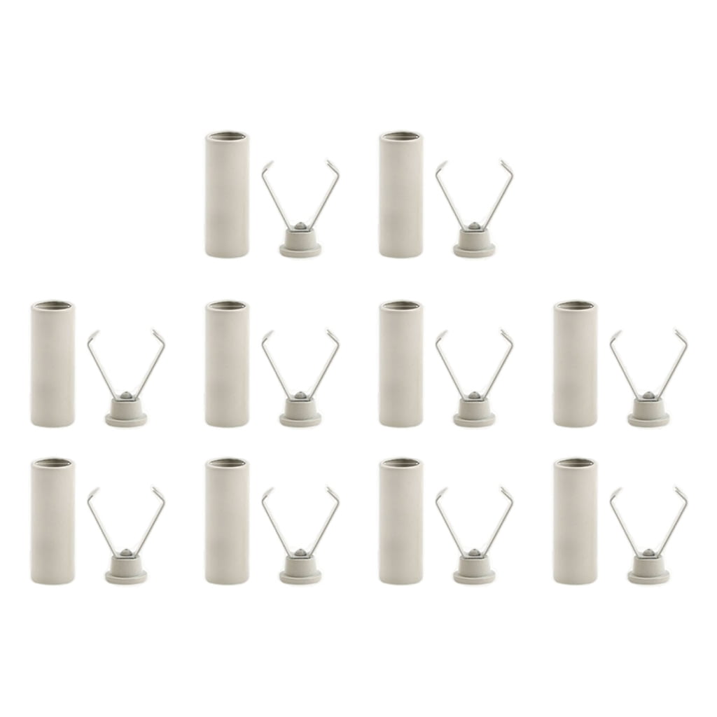 10Pcs Rustproof Metal Drawstring Cord Lock Clip Elastic Rope Fasteners ...