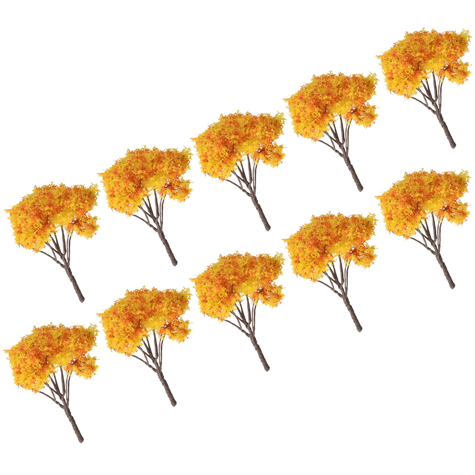 10Pcs Sakura Tree Room Decor Miniature Cherry Tree Micro Landscape ...