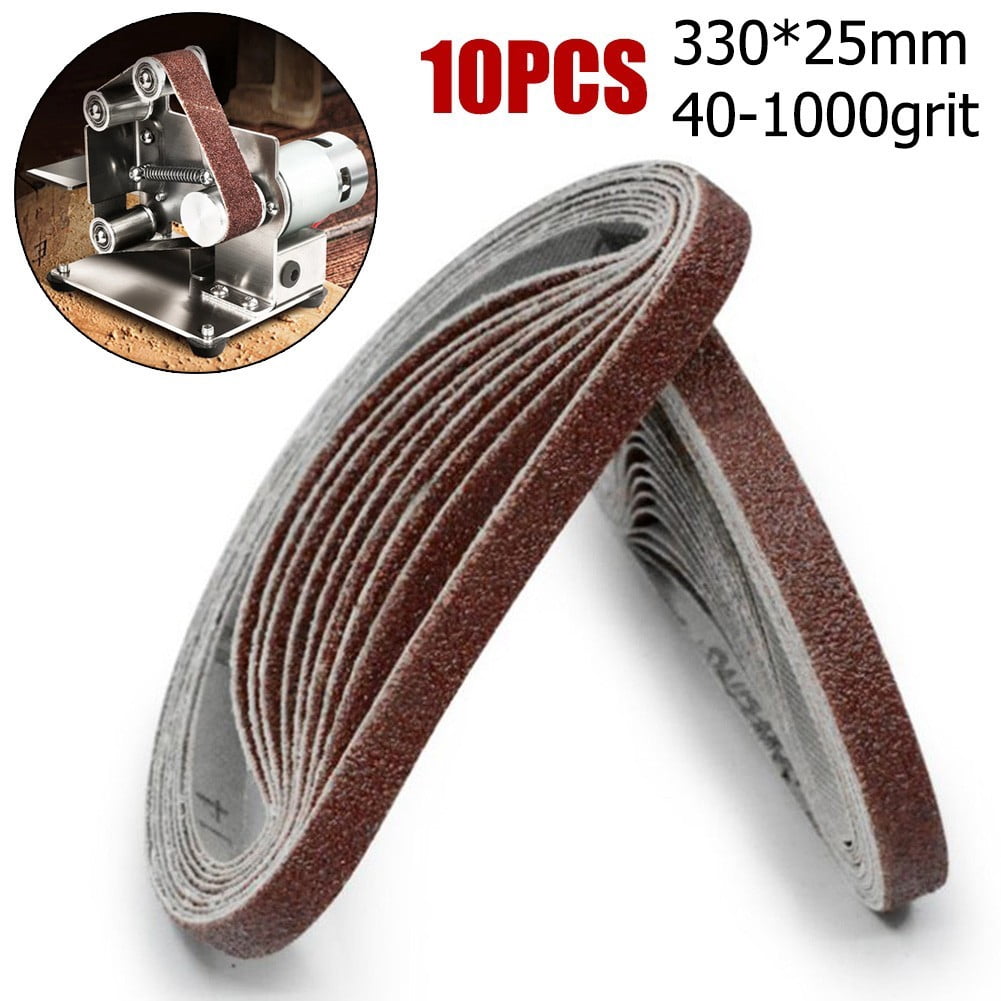 10Pcs Sanding Belts 25Mm X 330Mm Abrasive Roller Sandpaper Abrasive ...