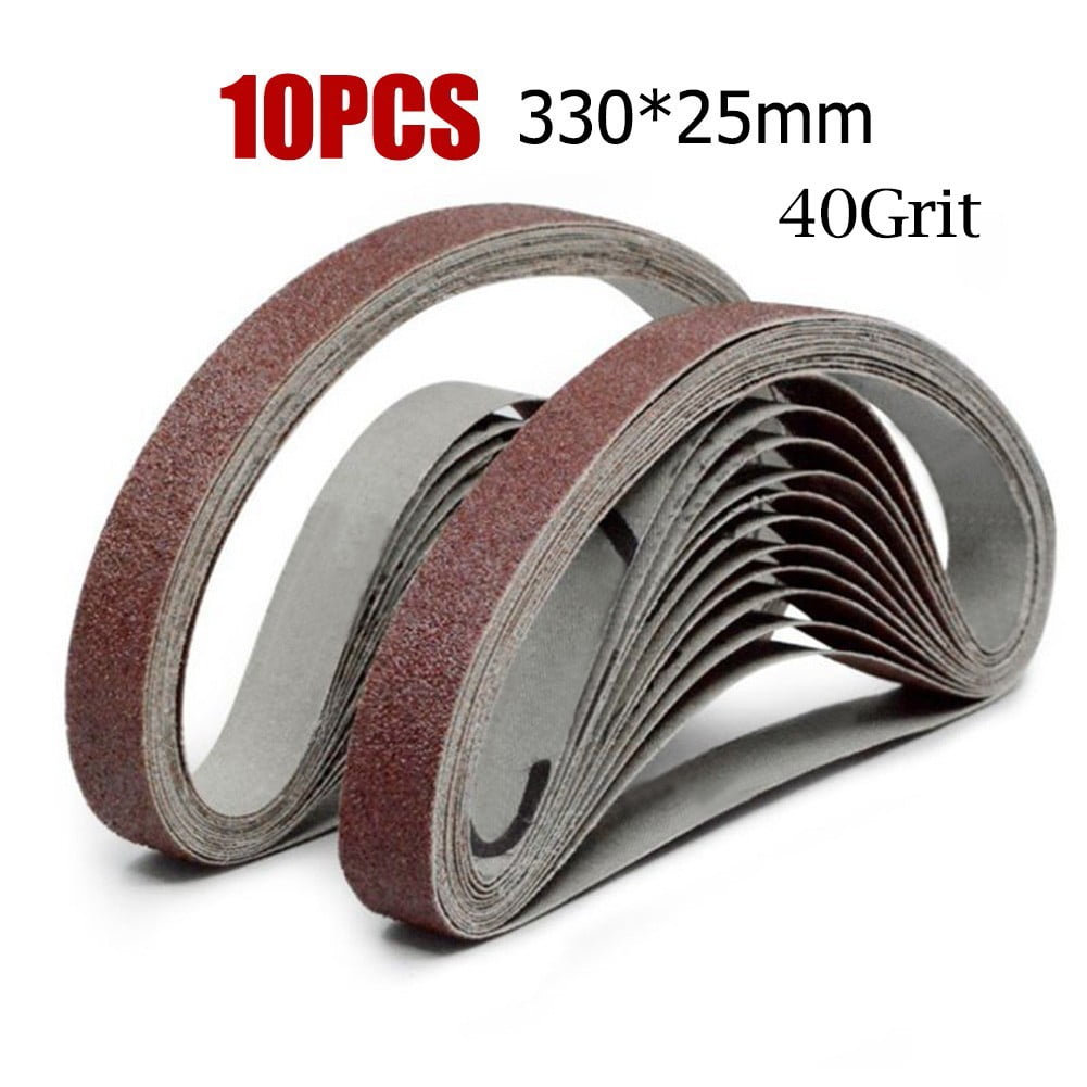 10Pcs Sanding Belts 25mm X 330mm Abrasive Roller Sandpaper Abrasive ...