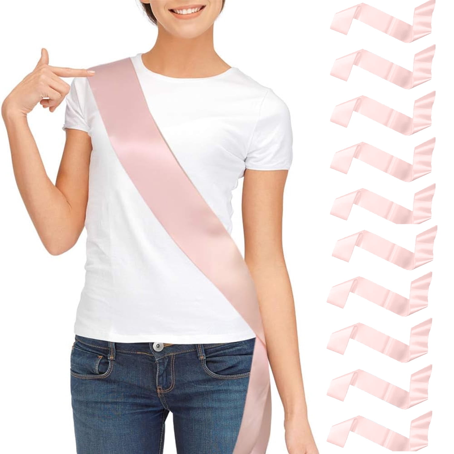 10Pcs Sashes Blank Sashes for Pageants,Senior Sashes, Prom Queen Sashes ...