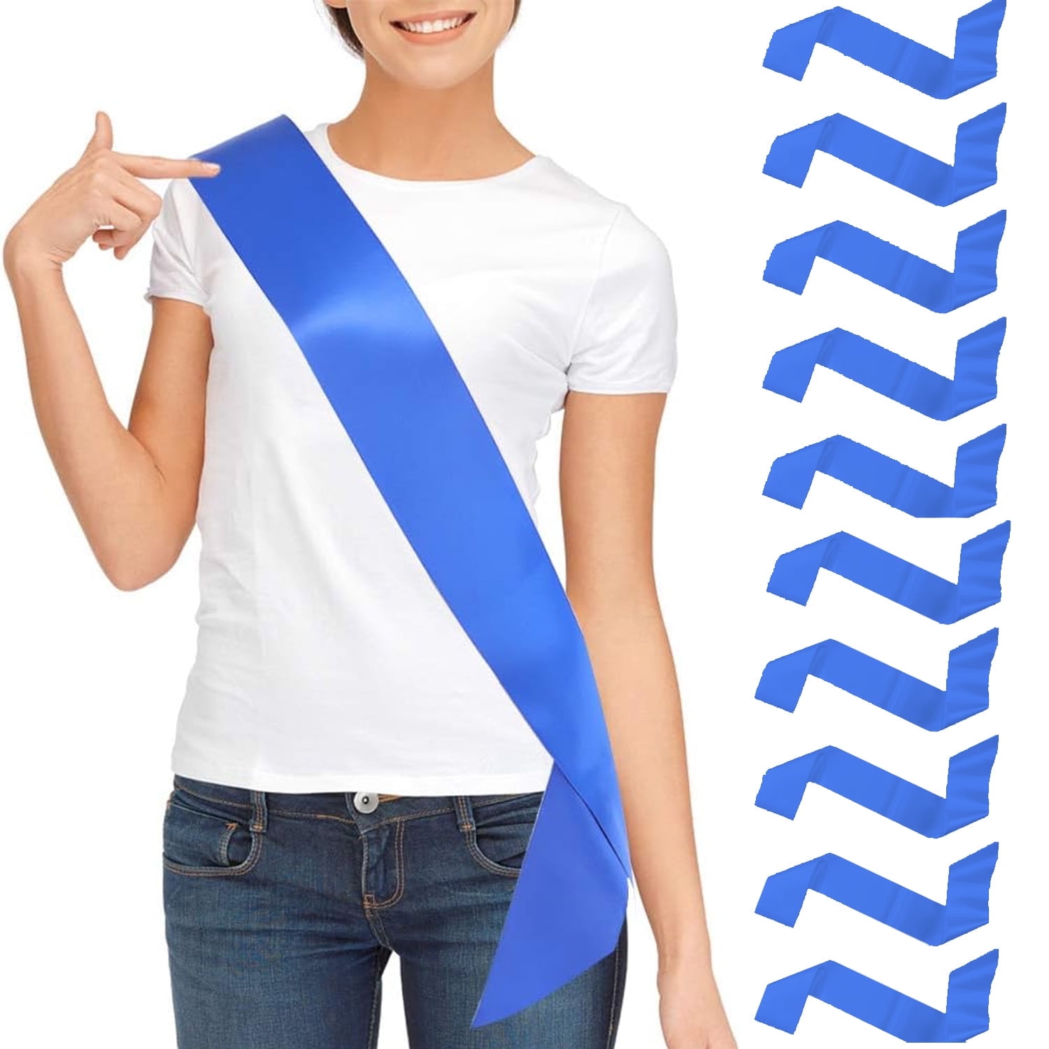 10Pcs Sashes Blank Sashes for Pageants,Senior Sashes, Prom Queen Sashes ...
