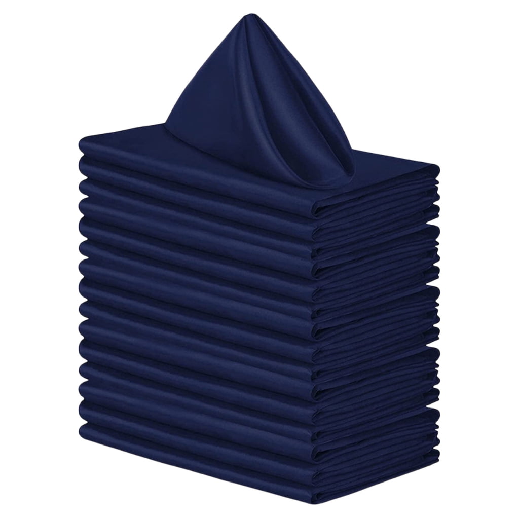 10Pcs Satins Napkins Square Soft Table Dinner Napkins for Wedding Party ...