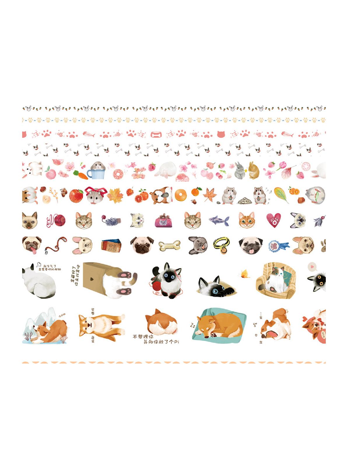 10Pcs Scrapbooking Tape Aesthetic Stickers Class Rewards for Children ...