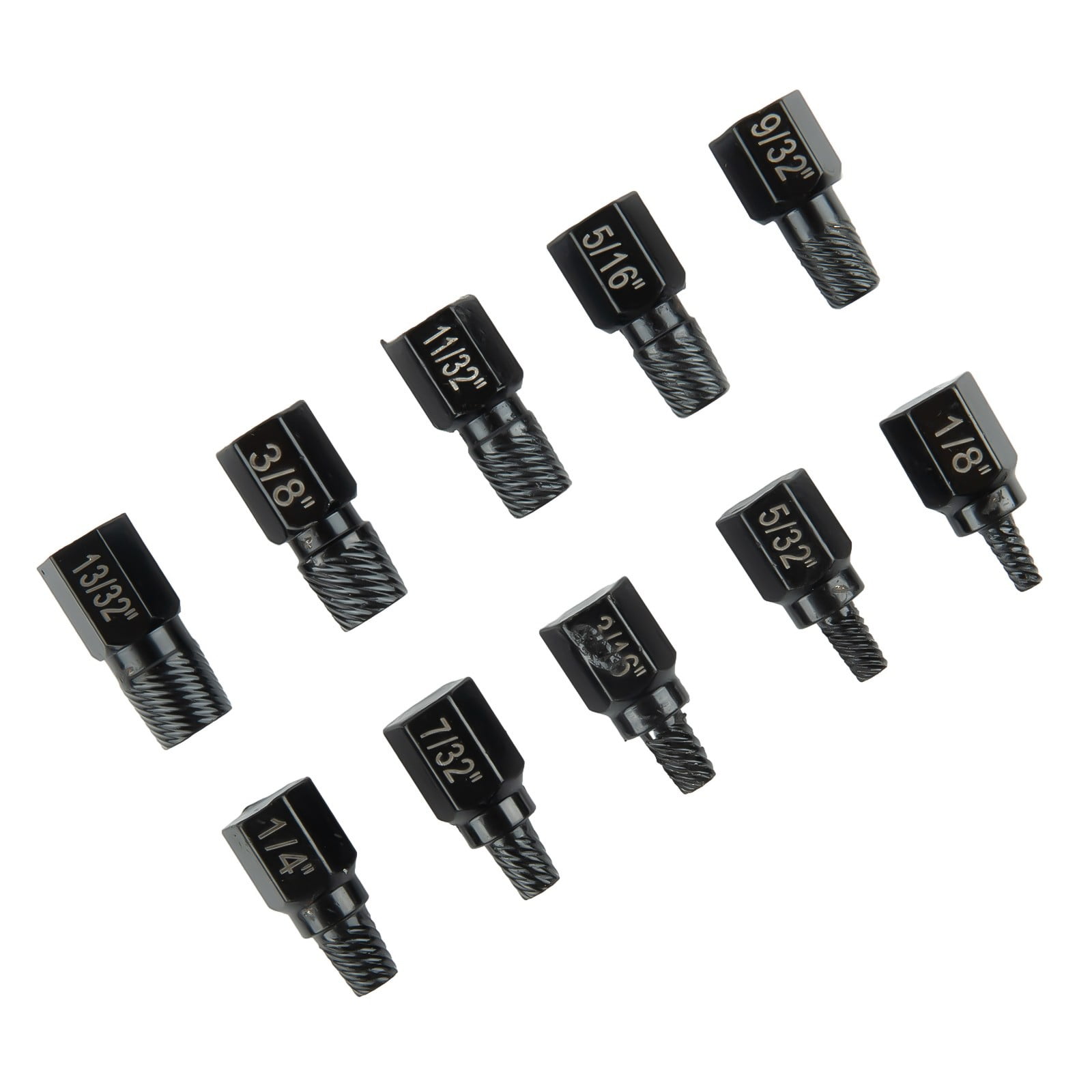 10Pcs Screw Nut Extractor Multi-Spline Hex Socket Bolt Drill Bits ...