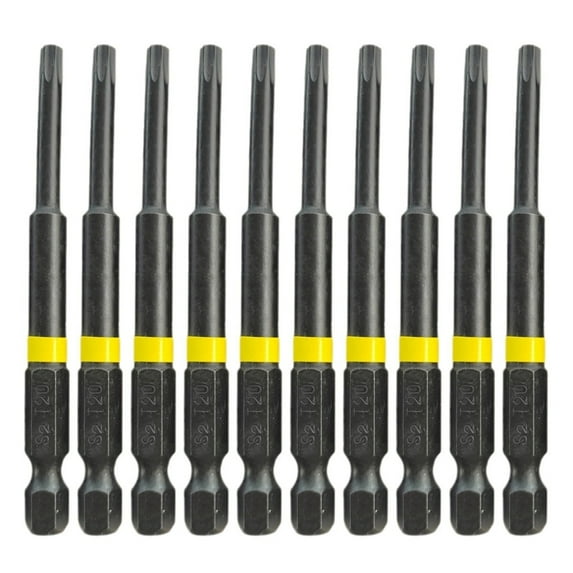 10Pcs Screwdriver Bit Set, High Torque Magnetic Star Drill Head Driver ...