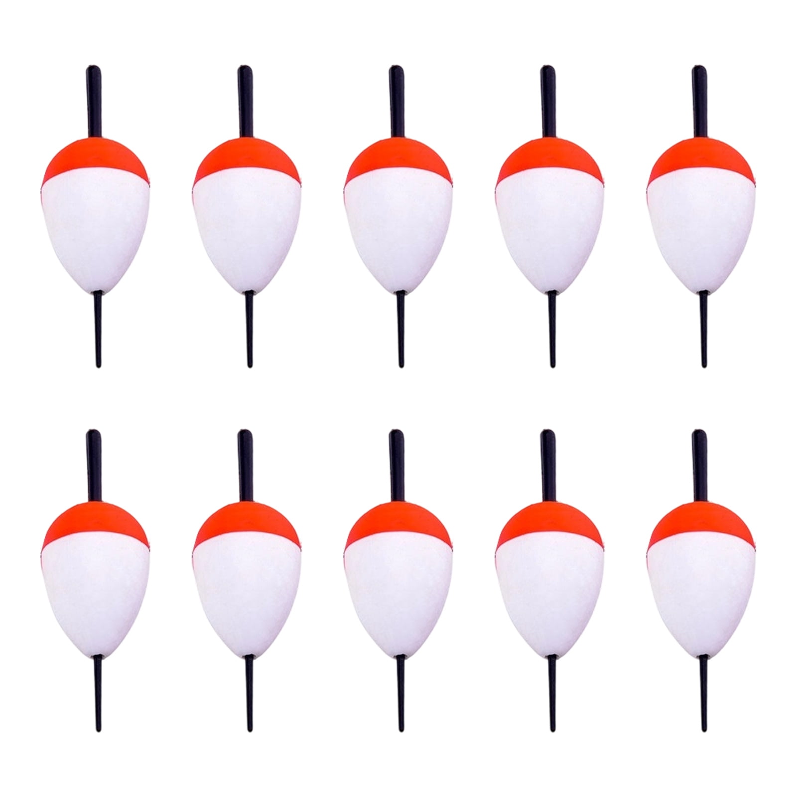 10Pcs Sea Rock Fishing Striking Float Red And White Foam Sea Fishing ...