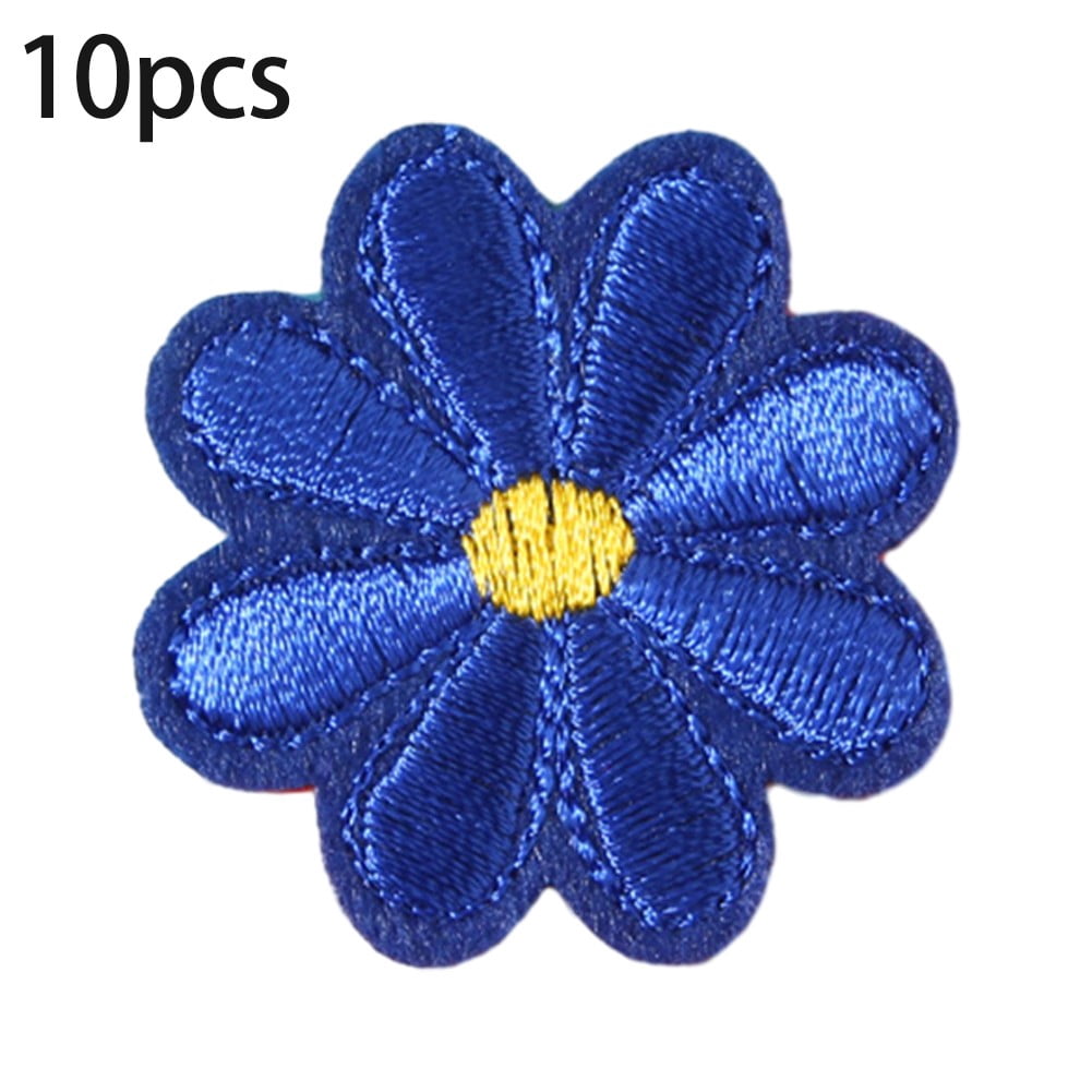 10Pcs Seam-Free Patch Patch With Flower Embroidery Pattern Patch ...