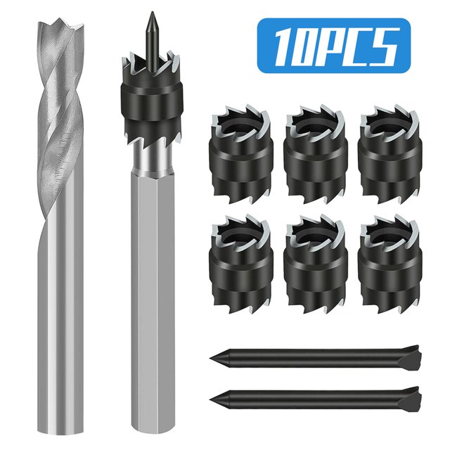 10Pcs/Set 3/8" Double Sided Rotary Spot Weld Cutter Remover Drill Bits ...