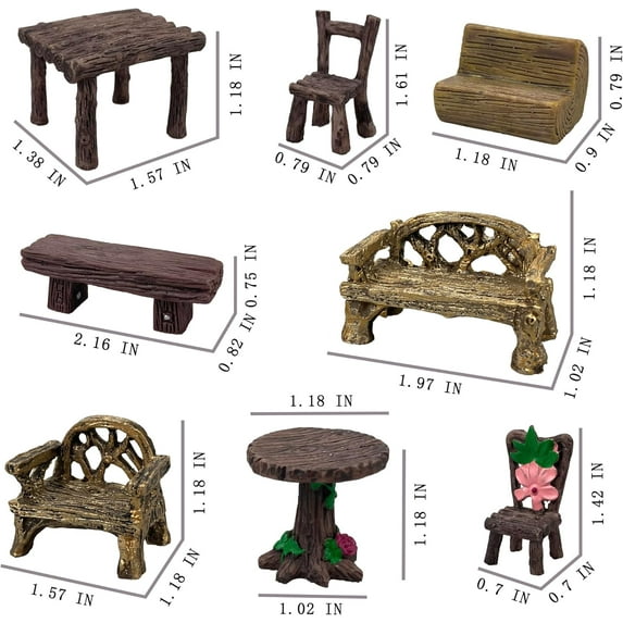 10Pcs a Set Fairy Garden Figurines Fairy Garden Supplies Fairy Garden ...