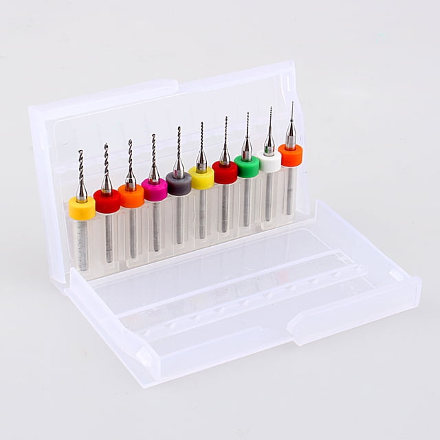 10Pcs/Set Micro Mini Twist Drill Bits Set PCB Print Circuit Board ...
