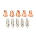 10Pcs/Set S45 Consumables Kit Electrode 0.8mm Nozzle Tip For Plasma ...