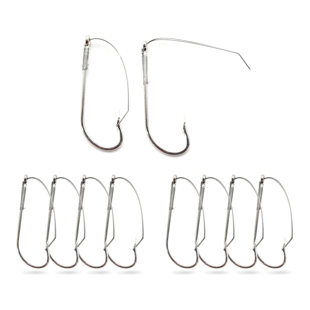 10Pcs Sharply Weedless Fishings Hook Wackys Rig Hook for Freshwater and ...