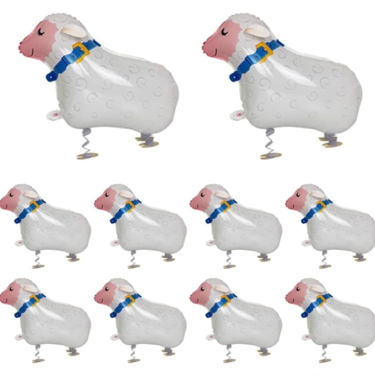 10Pcs Sheep Walking Animal Balloons Pet Balloons Farm Animal Balloon ...