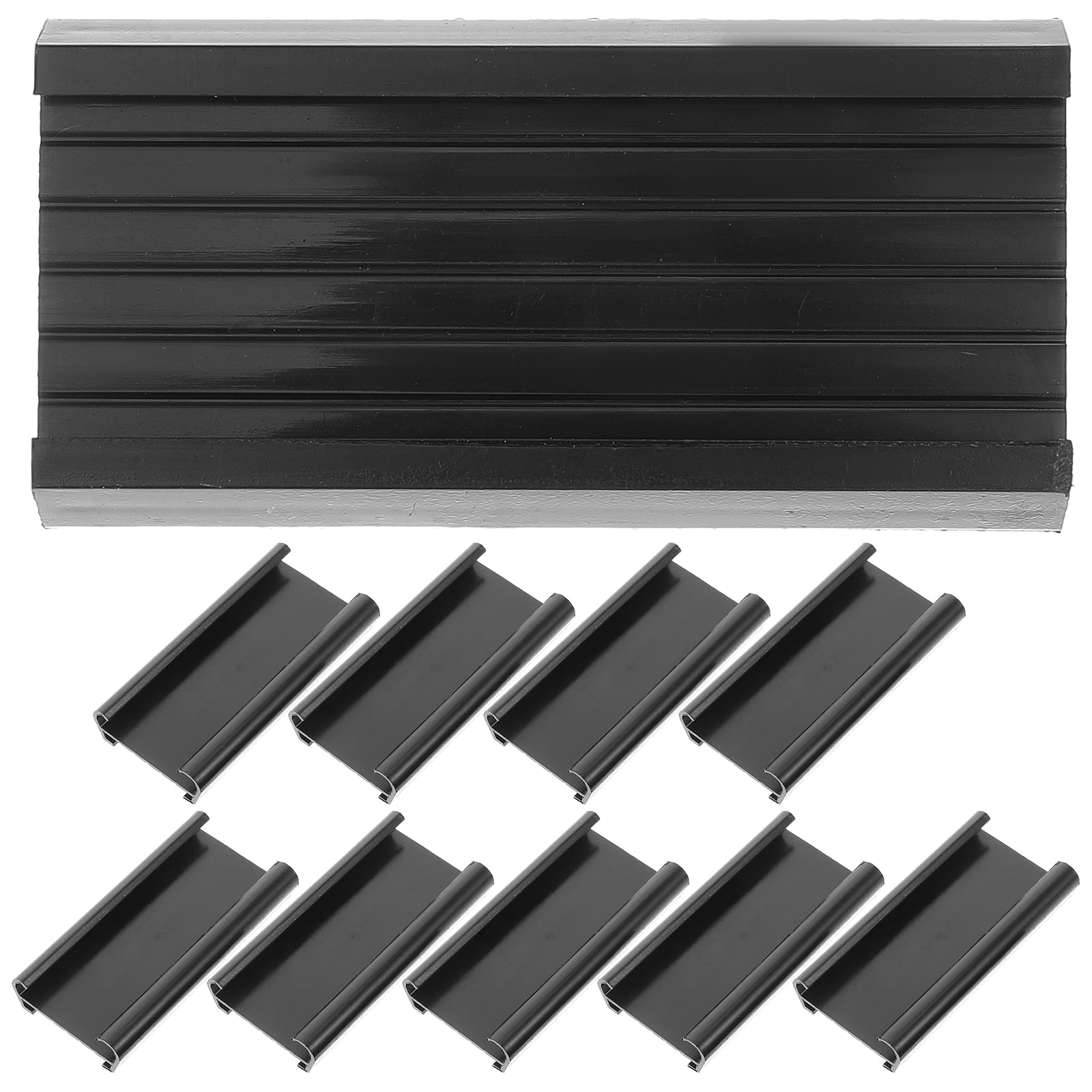 Black PVC Label Holders for Price Display on Wire Shelves 10 Pieces ...
