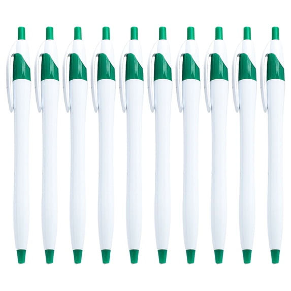 10Pcs Signing Pen Retractable Ballpoint Pen with Pen Clip, Plastic ...
