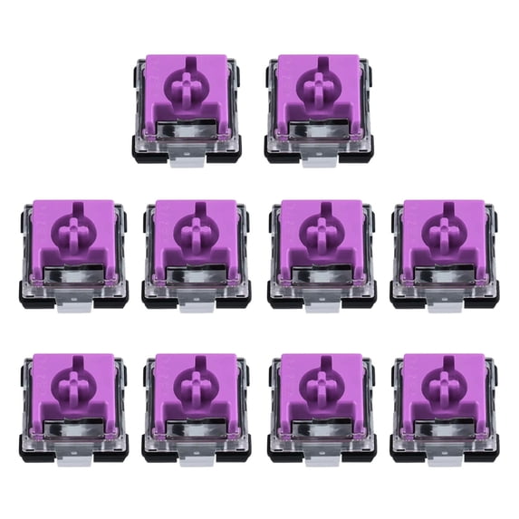 10Pcs Silents Low Profile Switches with Reduced Wobble Double Rose Gold ...