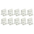 10pcs Silver Tone Metal Fastener Retainer Dash Dashboard Trim Clip for ...