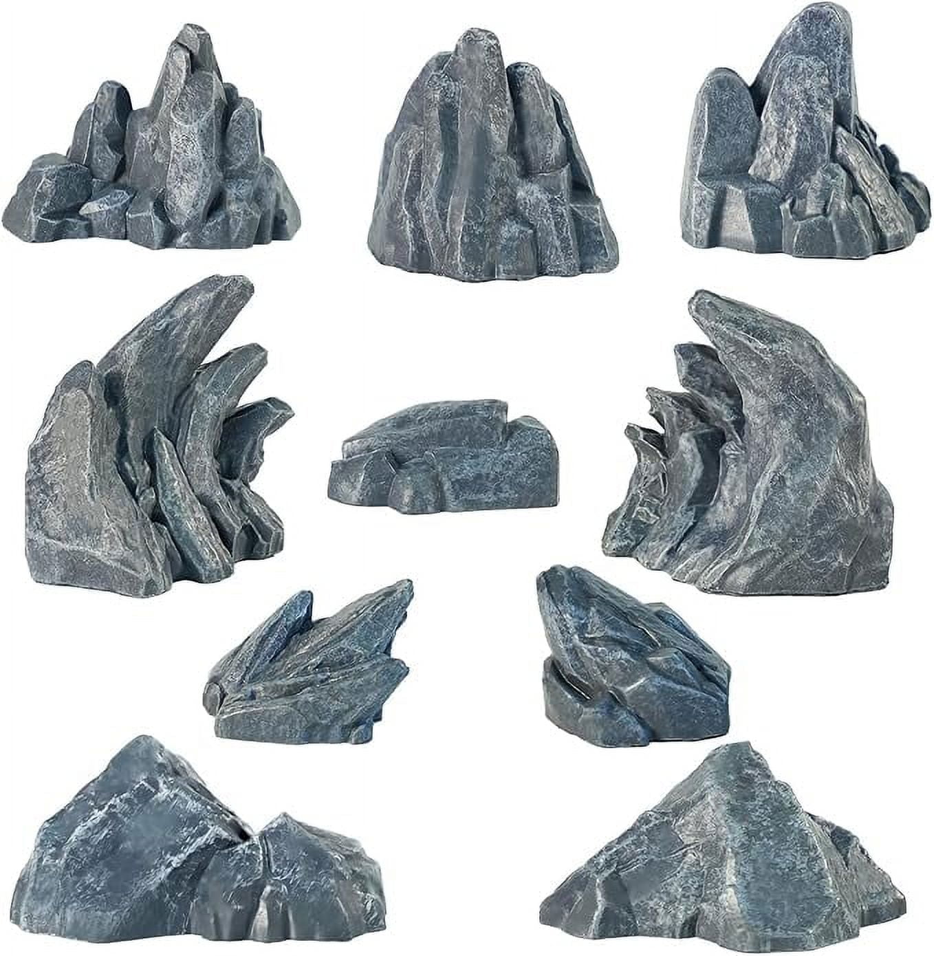 Bbiamsleep 10 Pcs Simulation Miniature Rockery Diorama Rocks Miniature ...