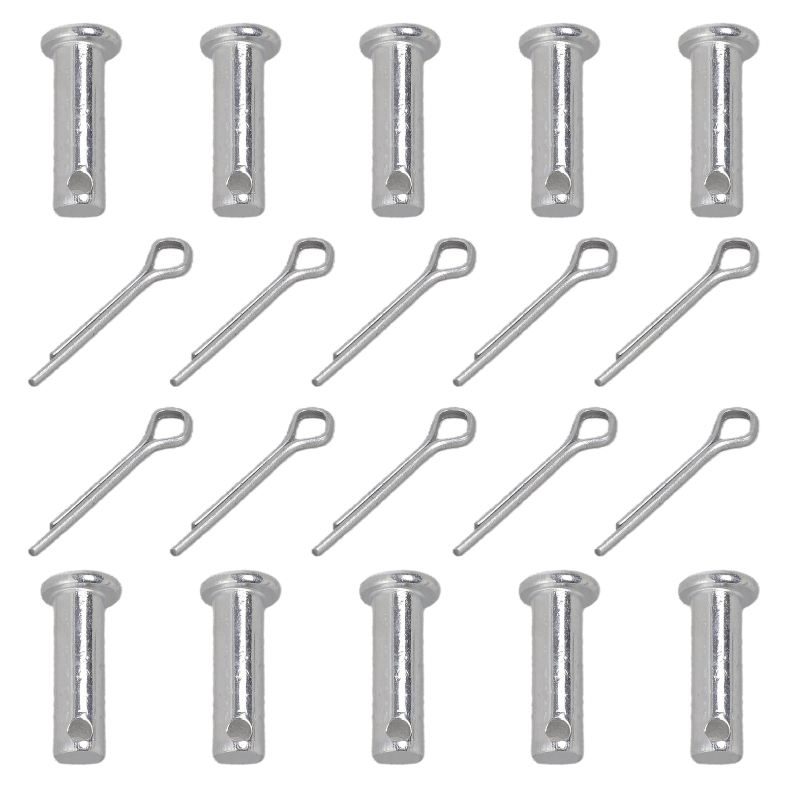 10Pcs Single Hole Clevis Pin Replacement Fasteners Flat heads ...