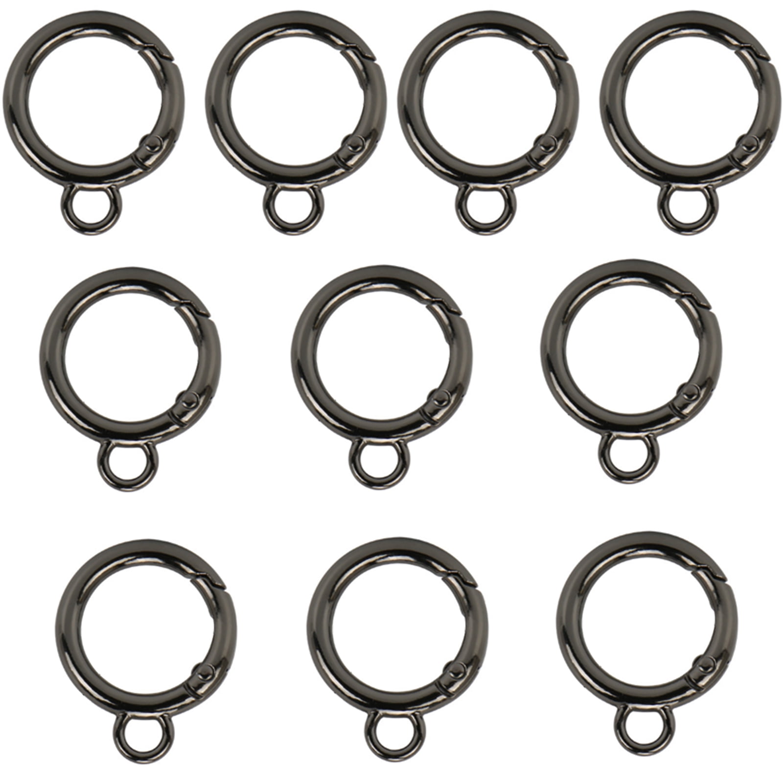 10Pcs Small Carabiner Spring Clip Metal Spring Clip For Bag Purse ...