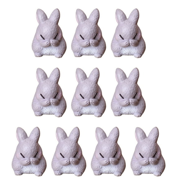 10Pcs Small Easter Figurines Miniature Figures for Cake Toppers and ...