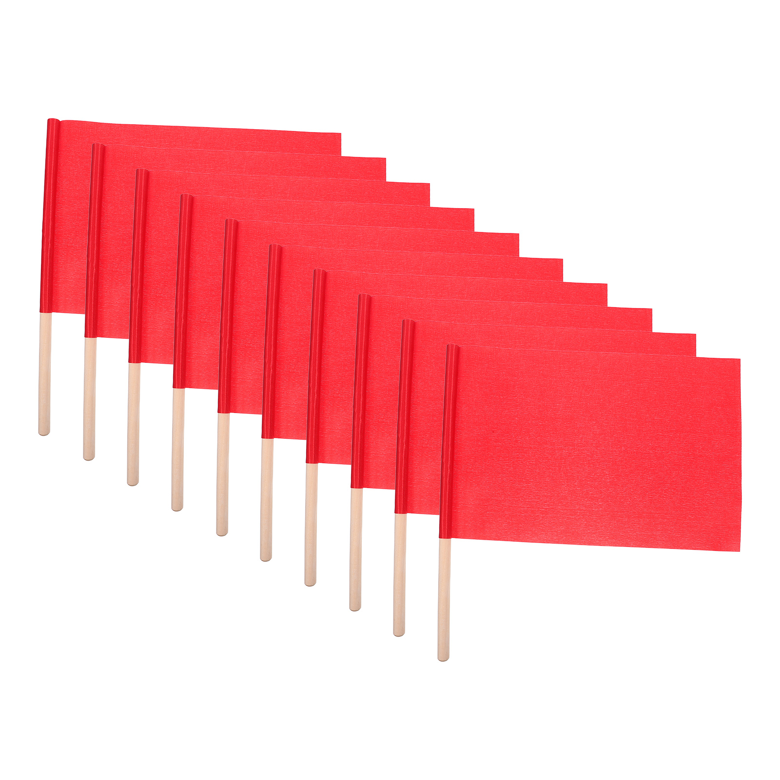 Palestine Red Satin Handheld Party Flags with Wooden Stick for ...