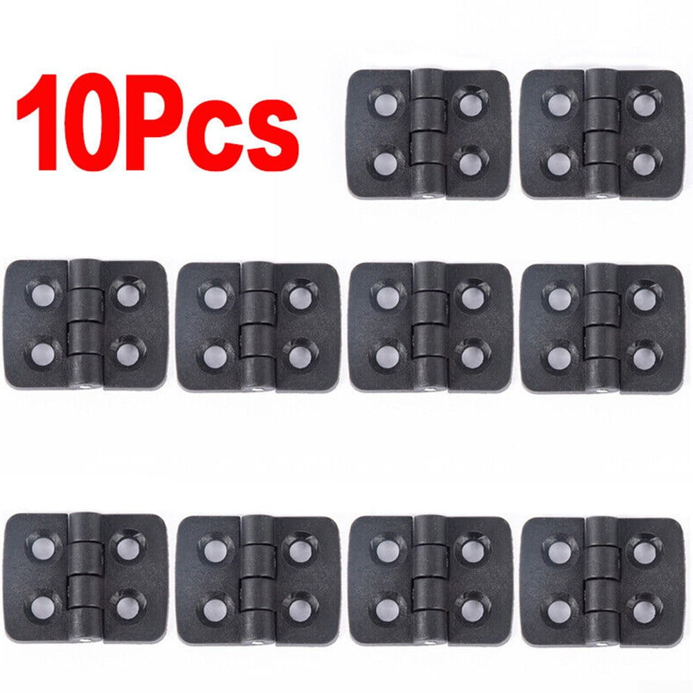 10Pcs Small Hinges Plastic Black Door Bearing Butt Cabinet Abs Hinge ...