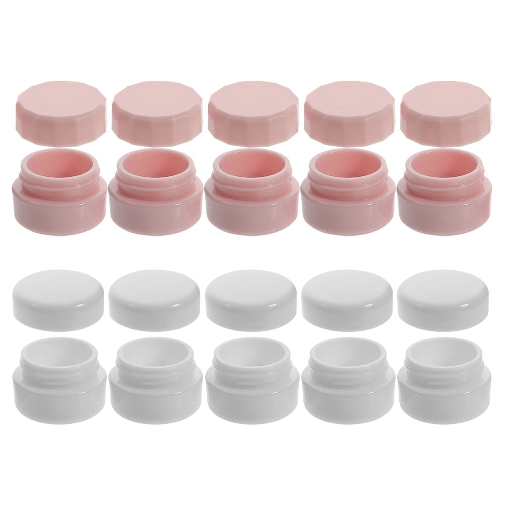 10Pcs Small Refillable Jars Small Cosmetic Jar Plastic Makeup Container ...