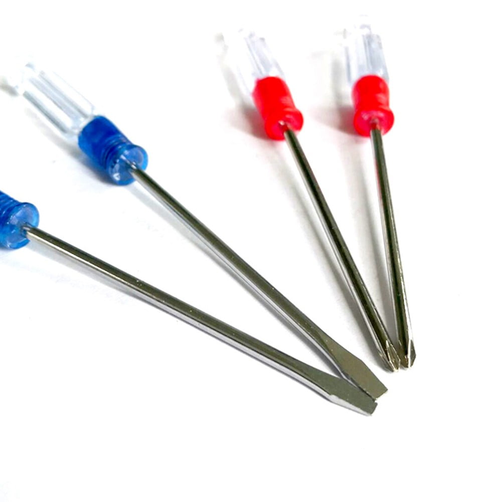 10Pcs Small Slotted Cross Screwdriver 130mm Length 3mm Head Magnetic ...