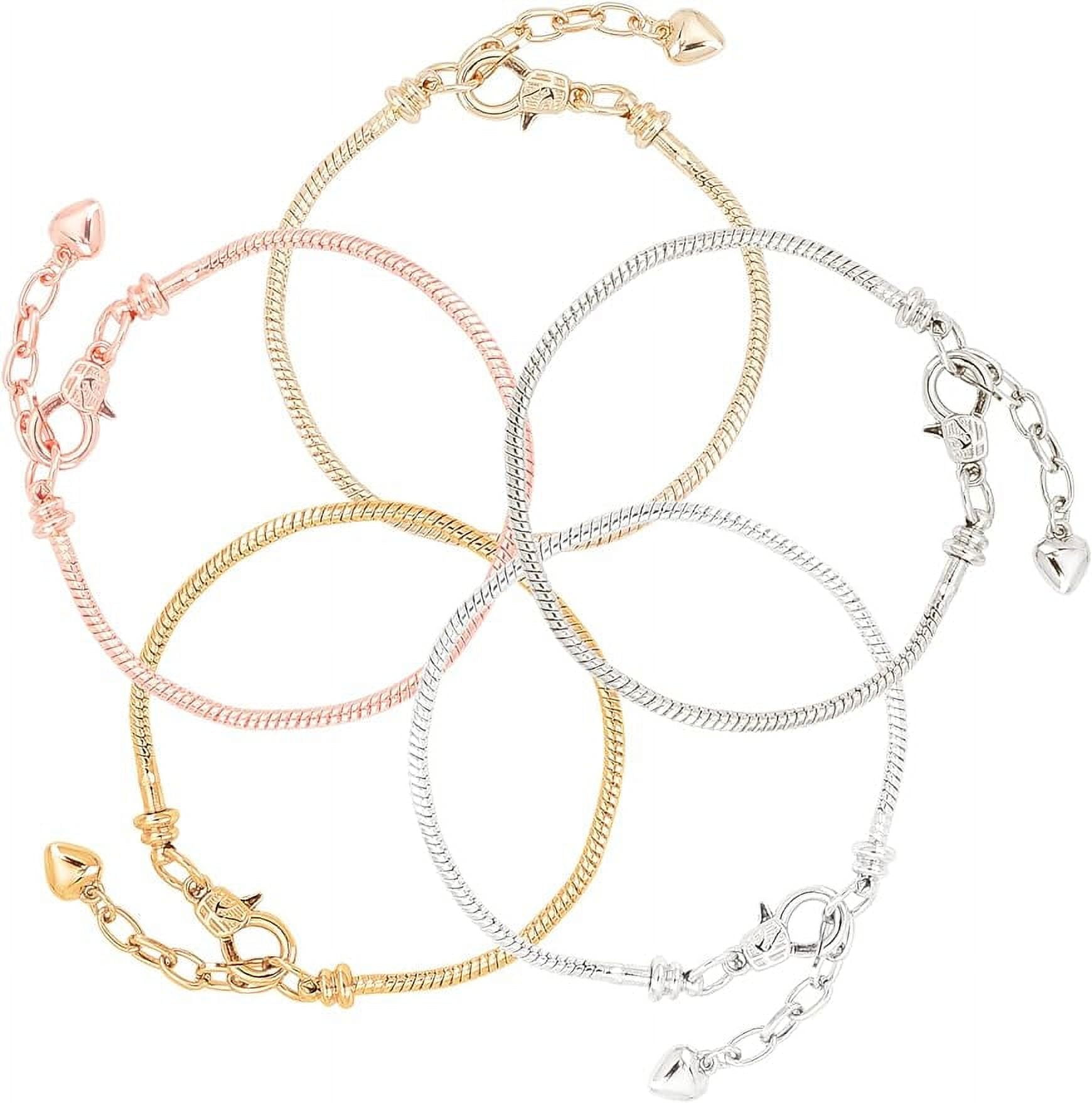 10Pcs Snake Chain Bracelet Brass European Style Adjustable Snake ...