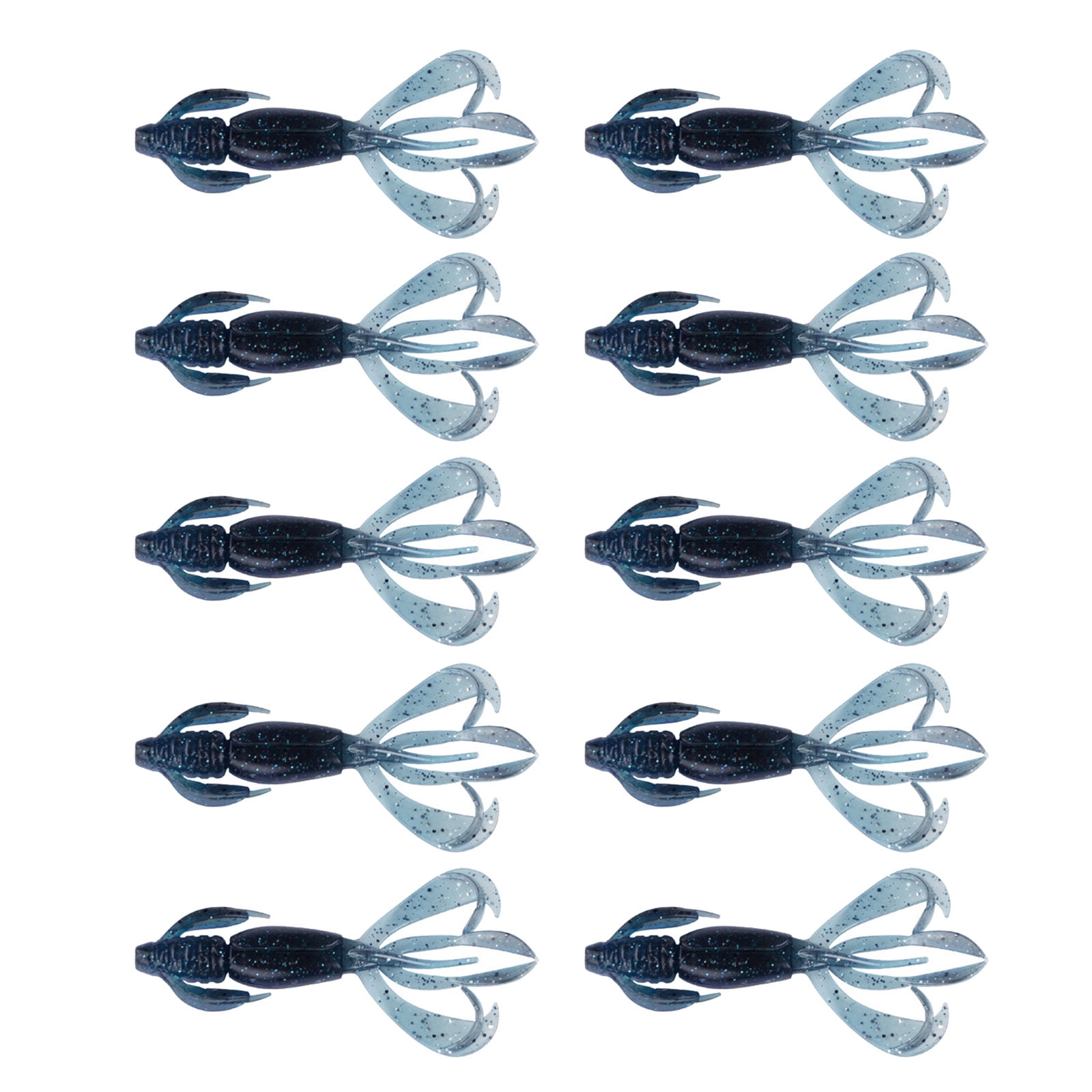 10Pcs Soft Crawfishes Lures Plastic Fishing Craw Baits Artificial Lures ...
