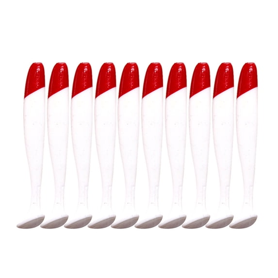 10Pcs Soft Fishing Lures 5.5-12cm Artificial Baits Paddle Tail ...