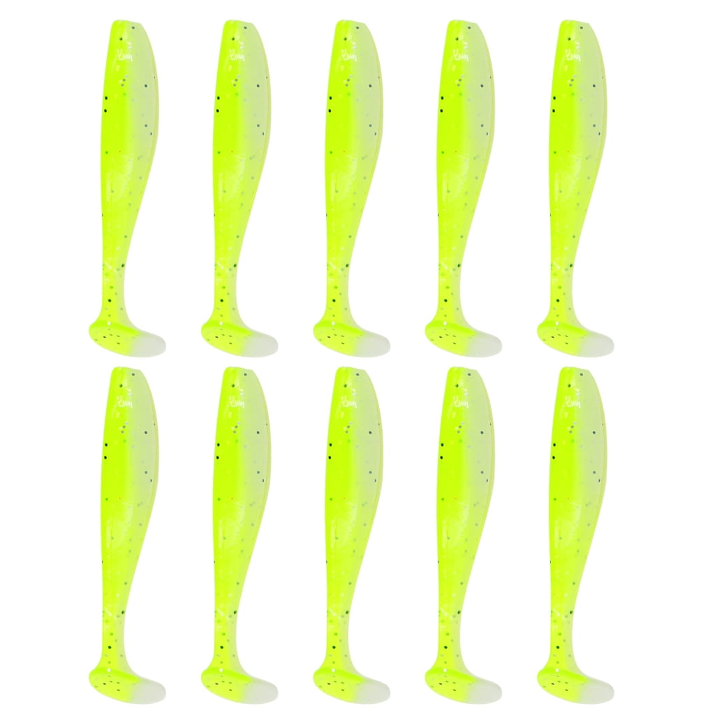 10Pcs Soft Lures Worm Baits Small Fishes Tail Swimbaits Lures Fishing ...