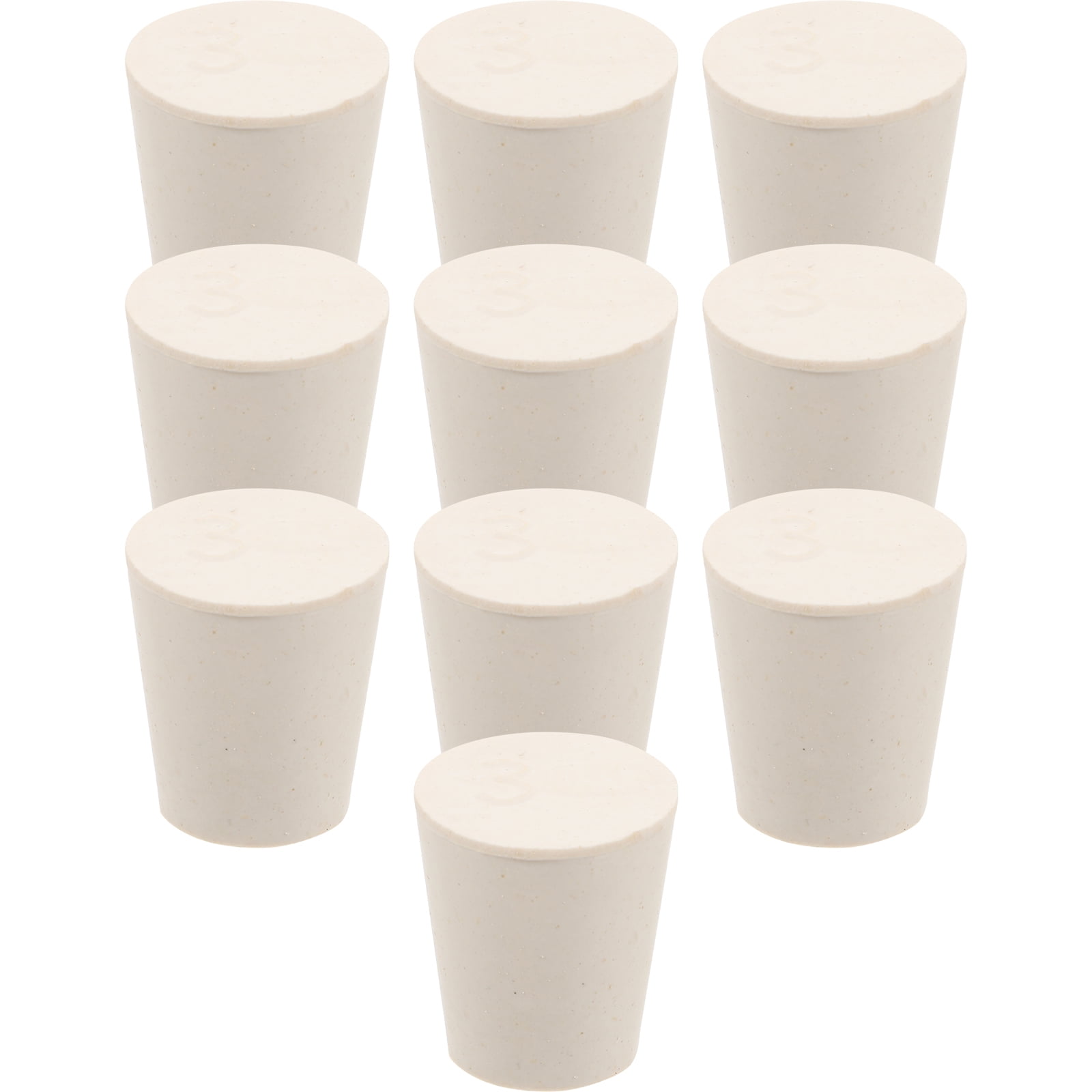 10Pcs Soft Rubber Lab Plugs Versatile Test Tube and Flask Stopper Tight ...