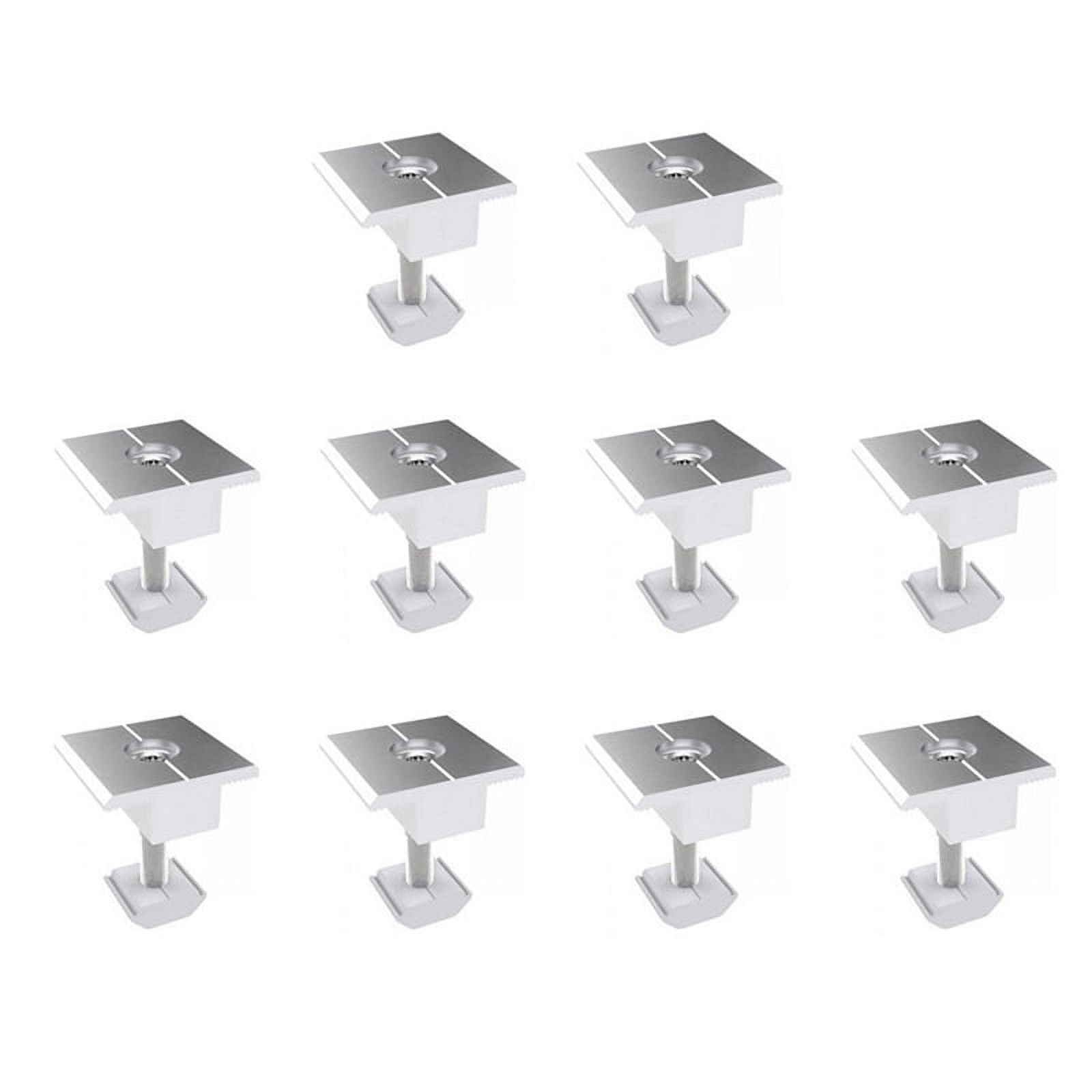 10Pcs Solar Clamp Adjustable Panel Bracket Wide Photovoltaic Support ...