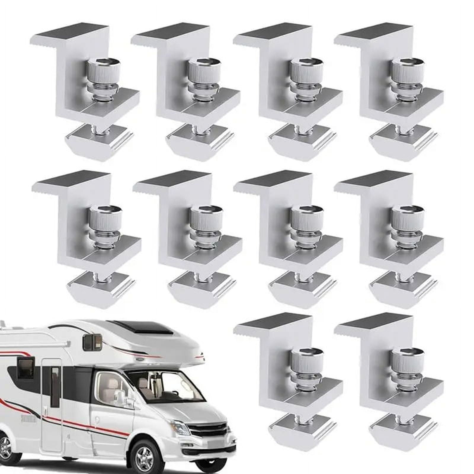 10Pcs Solar Photovoltaic Bracket Aluminum Alloy Clamp for Solar Module ...