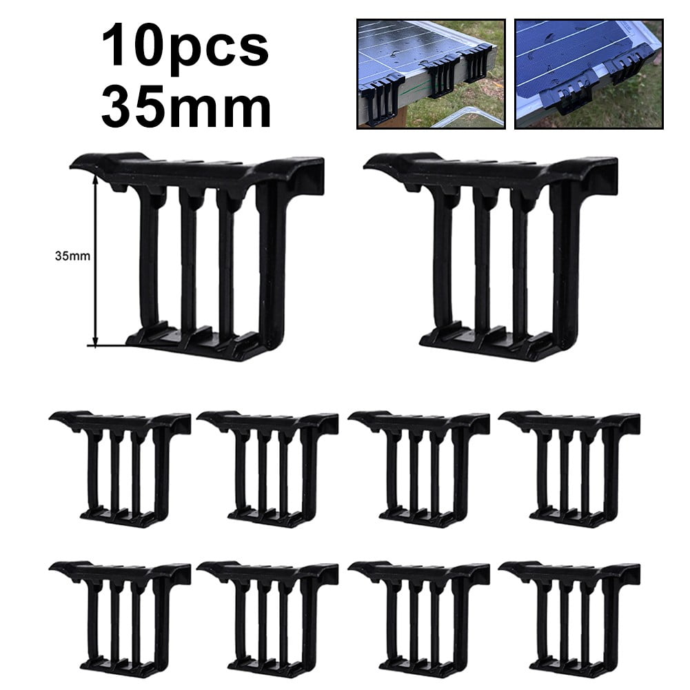 10Pcs Solar Water Drainage Diversion Clip Solar Panel Water Drain ...