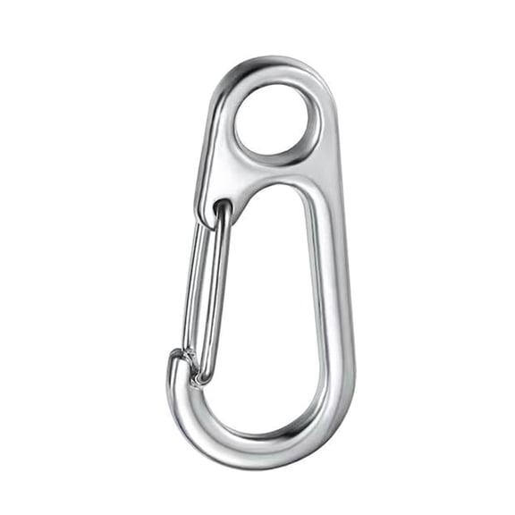 Unique Bargains 3.5' Spring D Shaped Carabiner Keychain Clip Aluminum ...
