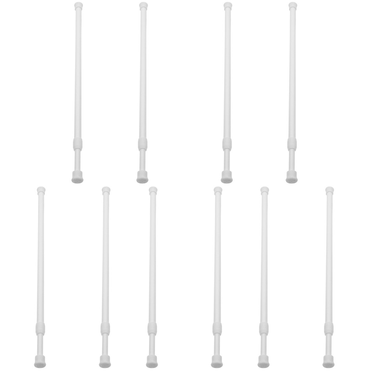 10Pcs Spring Tension Rods for Windows 16 to 28 Inch, Window Rod Bar ...