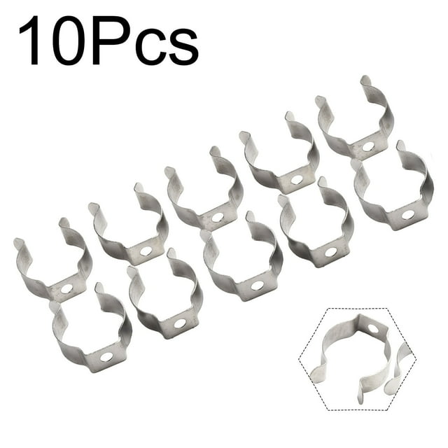10Pcs Spring Terry Clips Open Type Spring Steel Tool Clips Heavy Duty ...