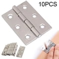 10Pcs Stainless Steel Door Hinges 2 Inch Cabinet Hinge Connector Door Window Flat Hinges ...