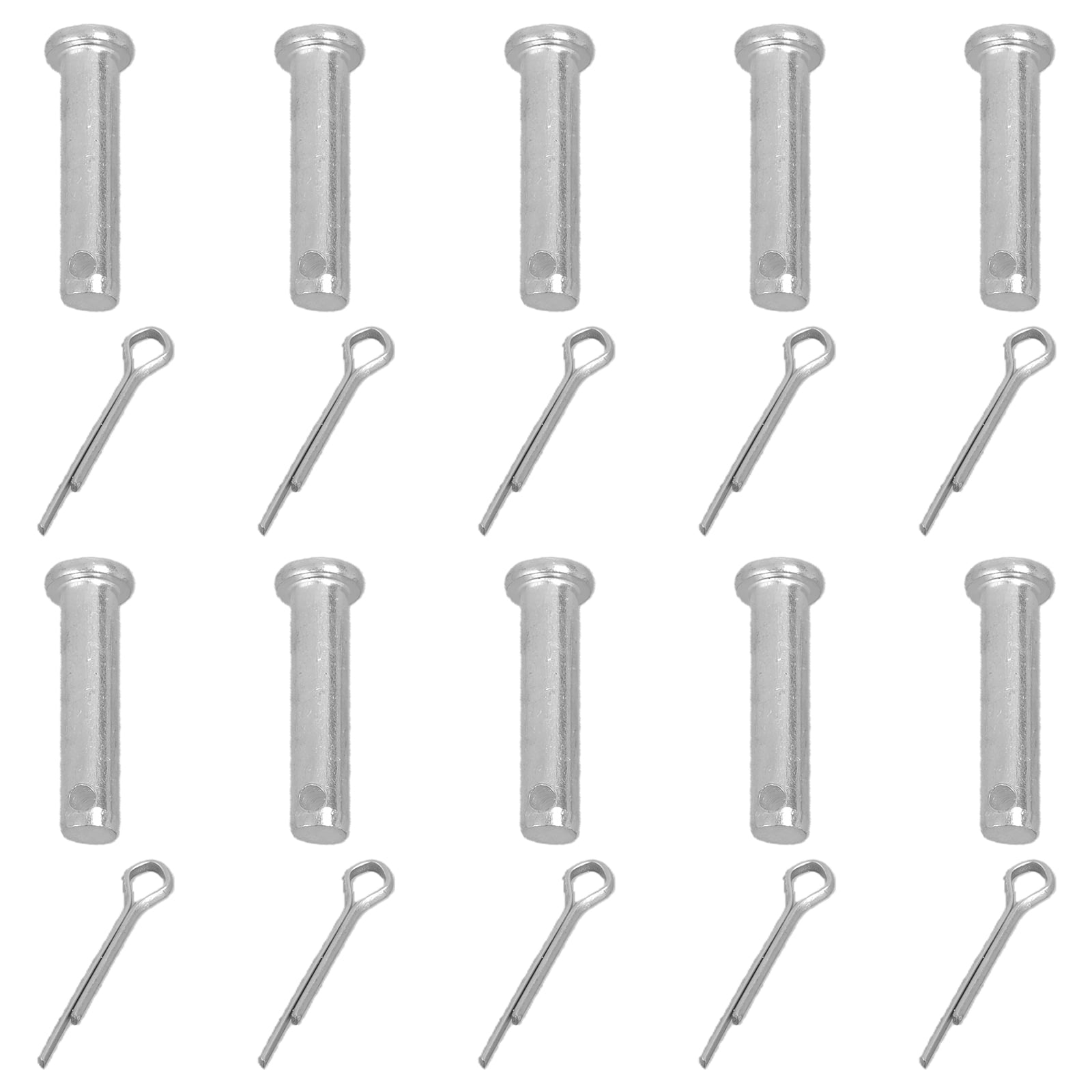 10Pcs Stainless Steel Link Hinge Pin Fastening Bolts Flat heads ...