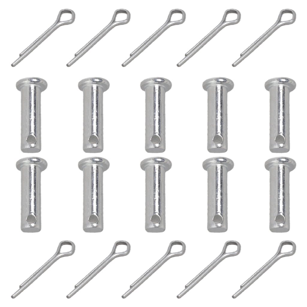 10Pcs Stainless Steel Link Hinge Pin Single Hole Clevis Pin for Trailer ...