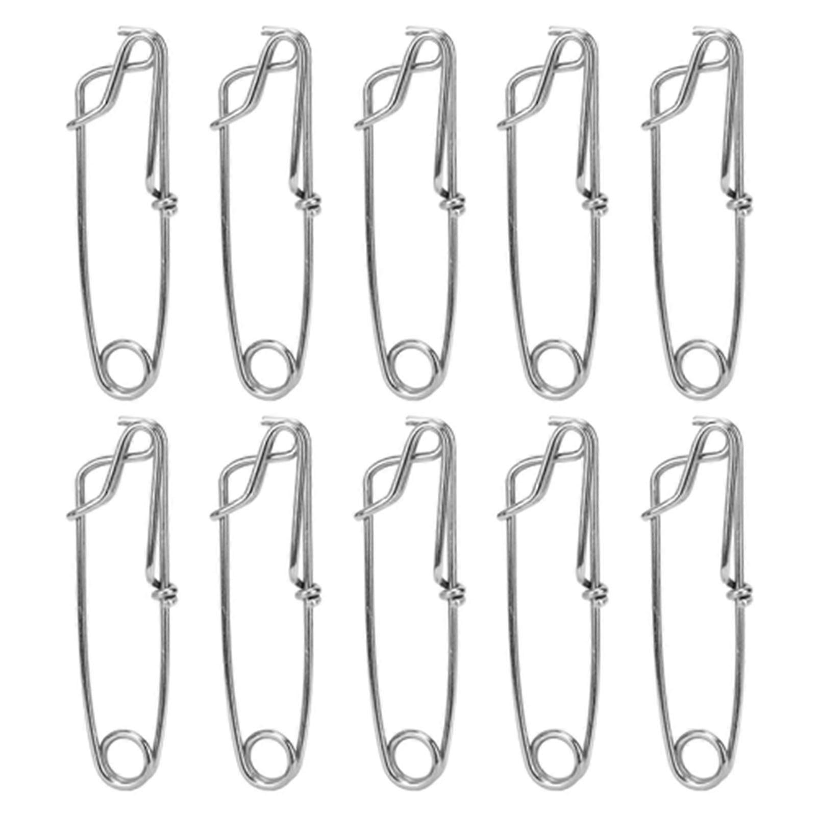 10Pcs Stainless Steel Longline Branch Hangers Snap Clip Tuna Clamp ...