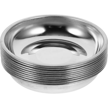 G.E.T. Enterprises Black Stainless Steel Round Condiment Caddy, Table ...
