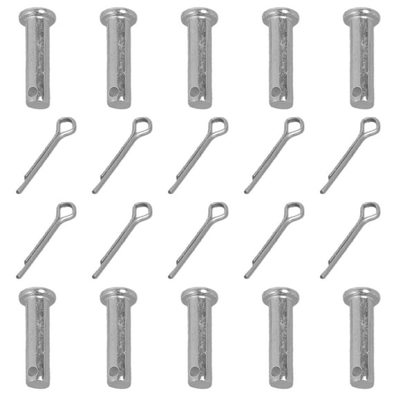 10Pcs Stainless Steel Single Hole Clevis Pin Flat heads Hole Shaft ...