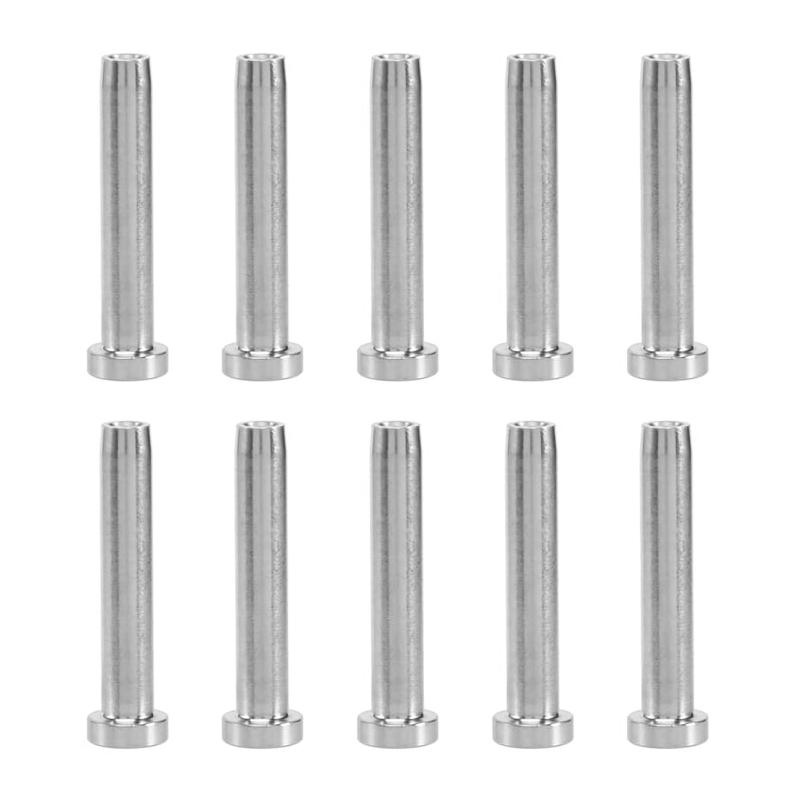 10Pcs Stainless Steel Stemball Swage Stud Dead Ends Threaded Stud ...
