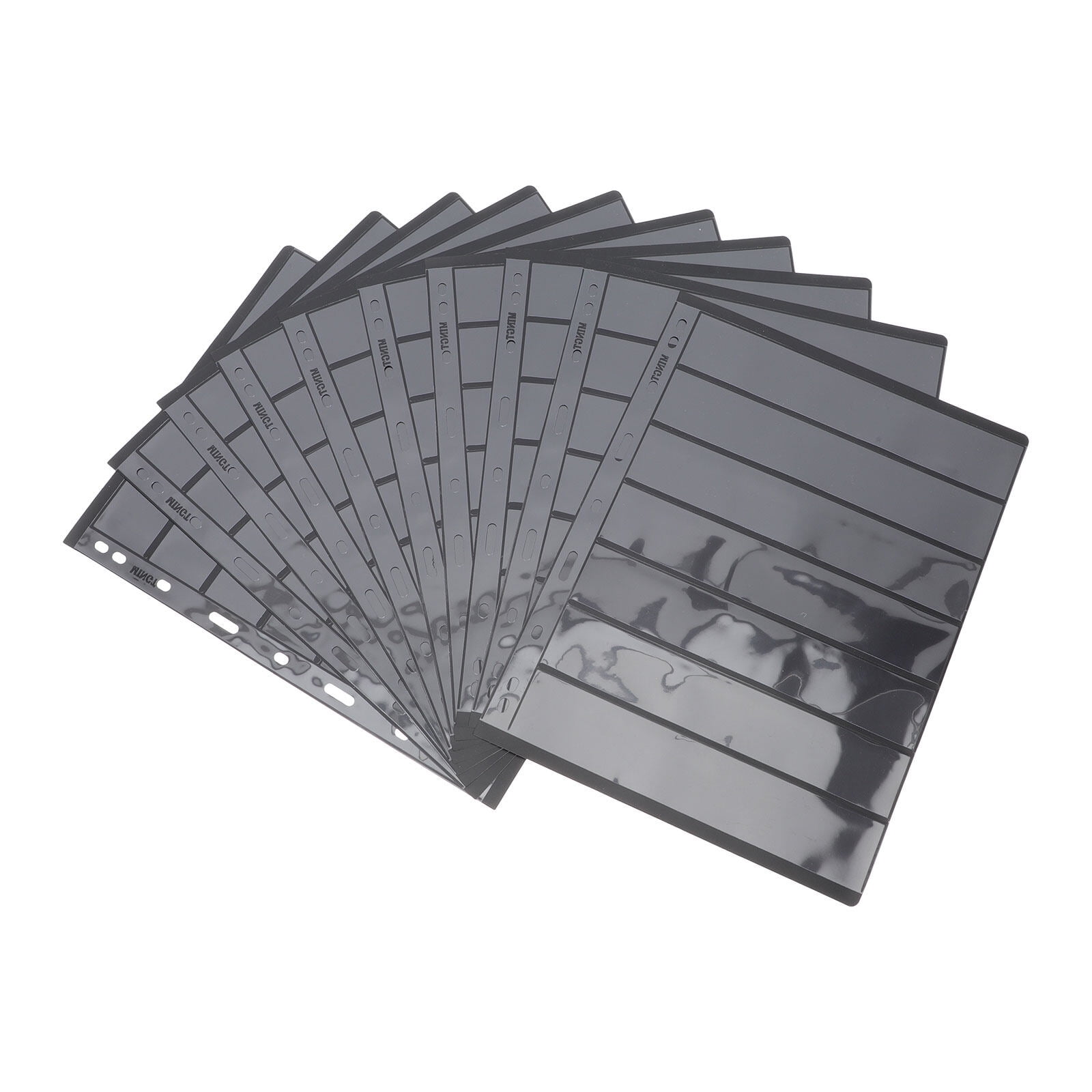 10Pcs Stamp Album Stamp Pages Seven Rows Pages for Stamp Stamp ...